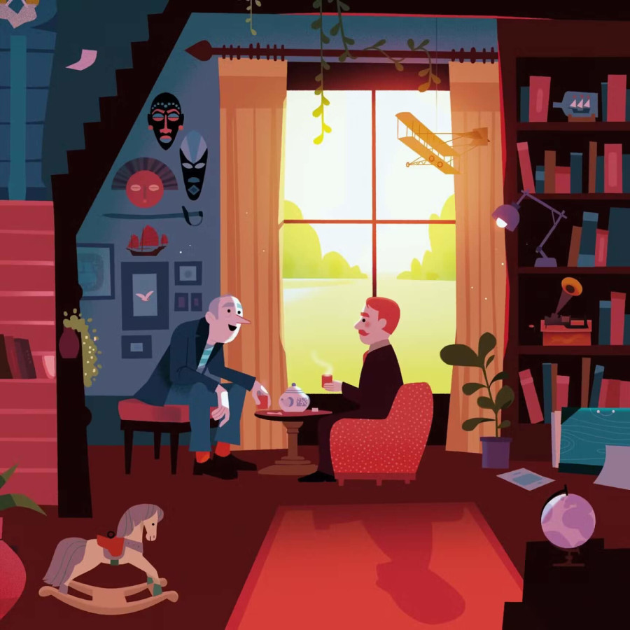 Under the Apple Tree in Bloom by Olivier Latyk