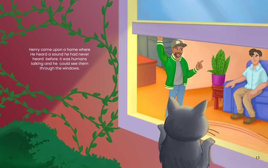 Nadia Ronquillo illustrated the childrens book "Henry and Calvin" by ...